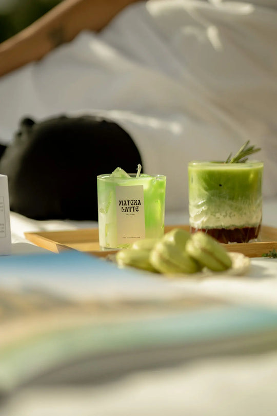 Iced Matcha Latte Candle Workshop Dubai | Studio Kinza Experience